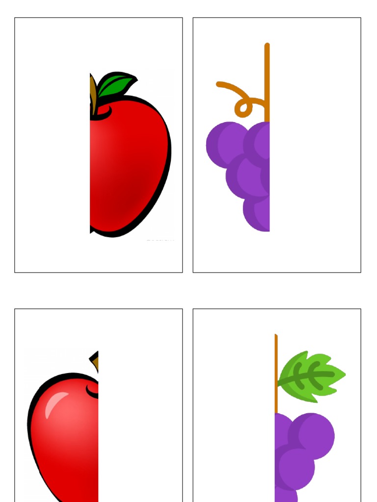 FLASHCARDS FRUITS AND VEGETABLES | PDF