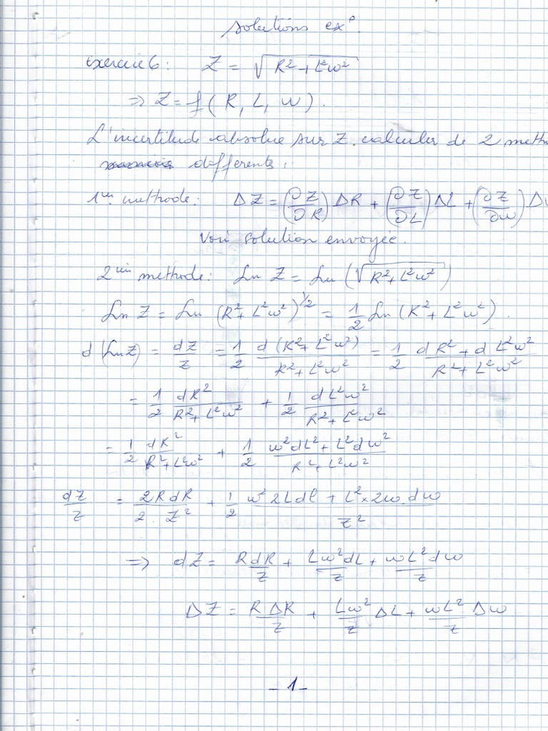Corrigé Ex6 (TD1) + Ex° (TD2) Dec2021 | PDF
