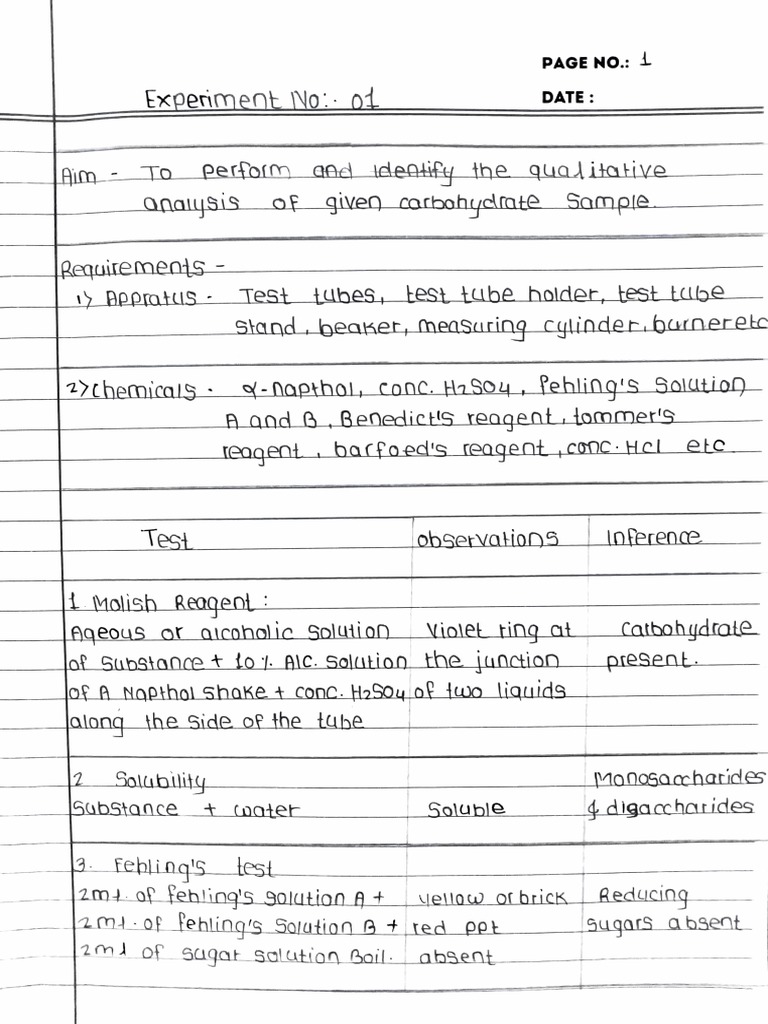 Biochemistry Practical PDF | PDF | Carbohydrates | Materials