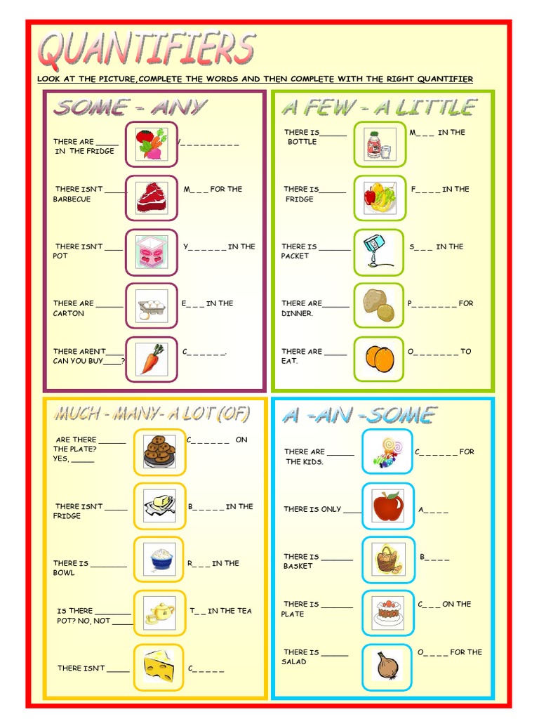 Quantifiers Schede | PDF