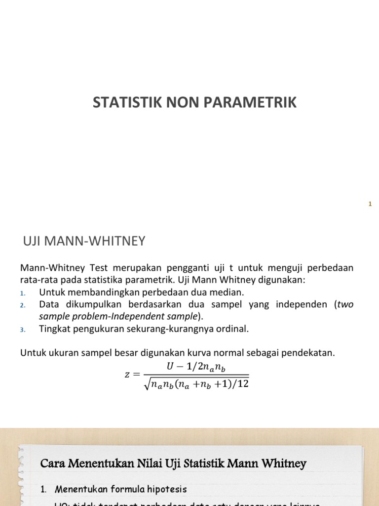 Non Parametrik | PDF