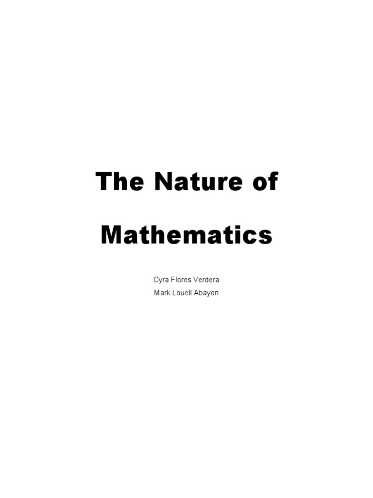 Mathematics in Nature's Patterns | PDF | Mathematics | Mathematician