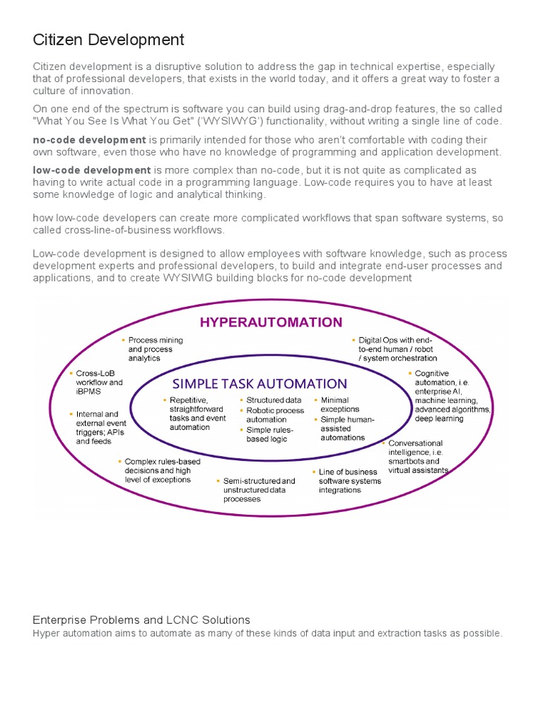 Citizen Development | PDF | Application Software | Computer Programming