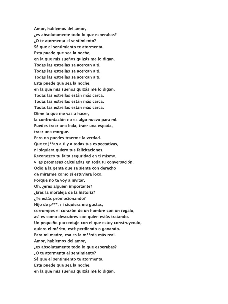 All The Stars Letra Español | PDF | Amor