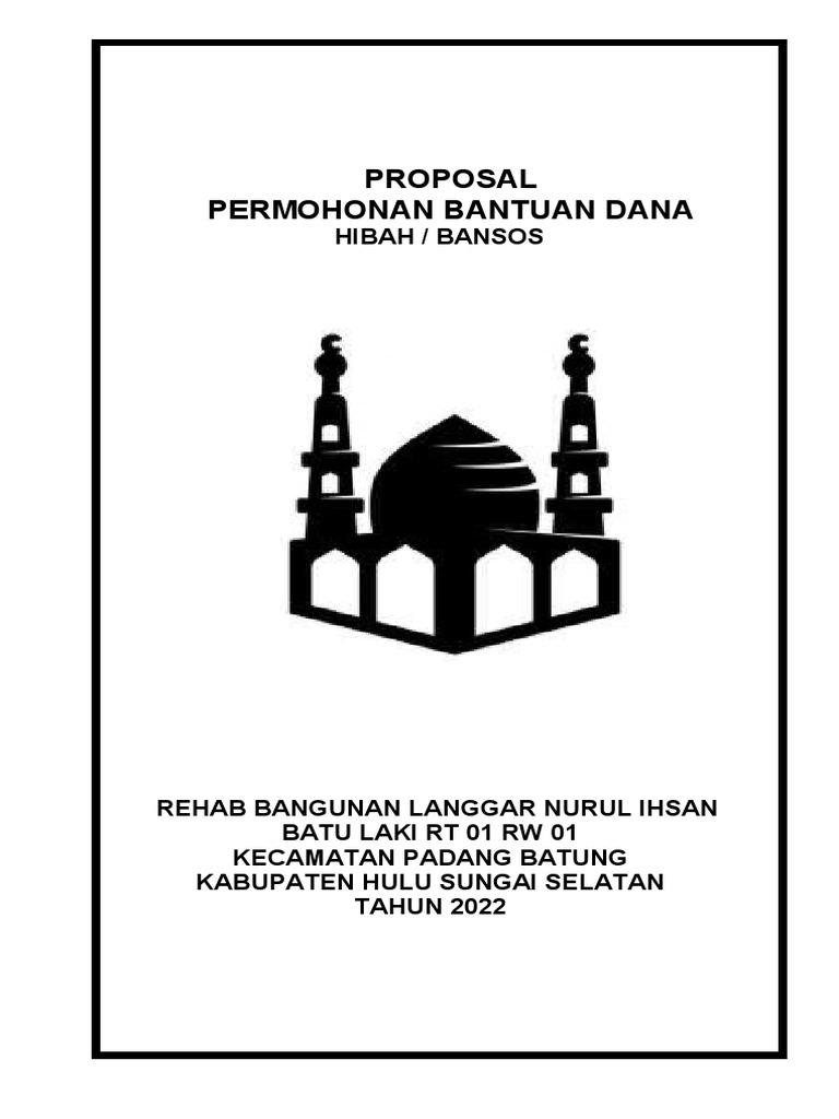 Proposal Langgar-Nurul Ihsan | PDF