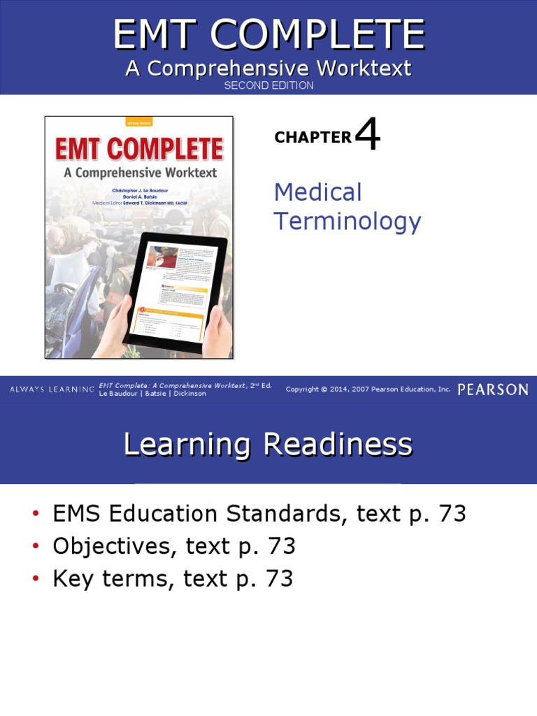 ch04 (Lecture) - Medical Terminology | PDF | Emergency Medical Technician | Medicine