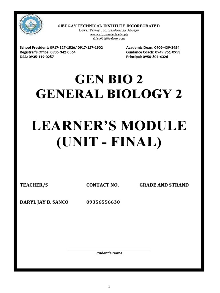 Gen Bio 2 Module | PDF | Primer (Molecular Biology) | Molecular Cloning