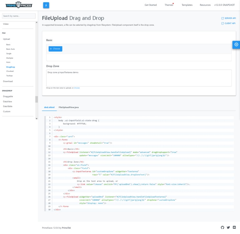 PrimeFaces Showcase Fileup1 | PDF