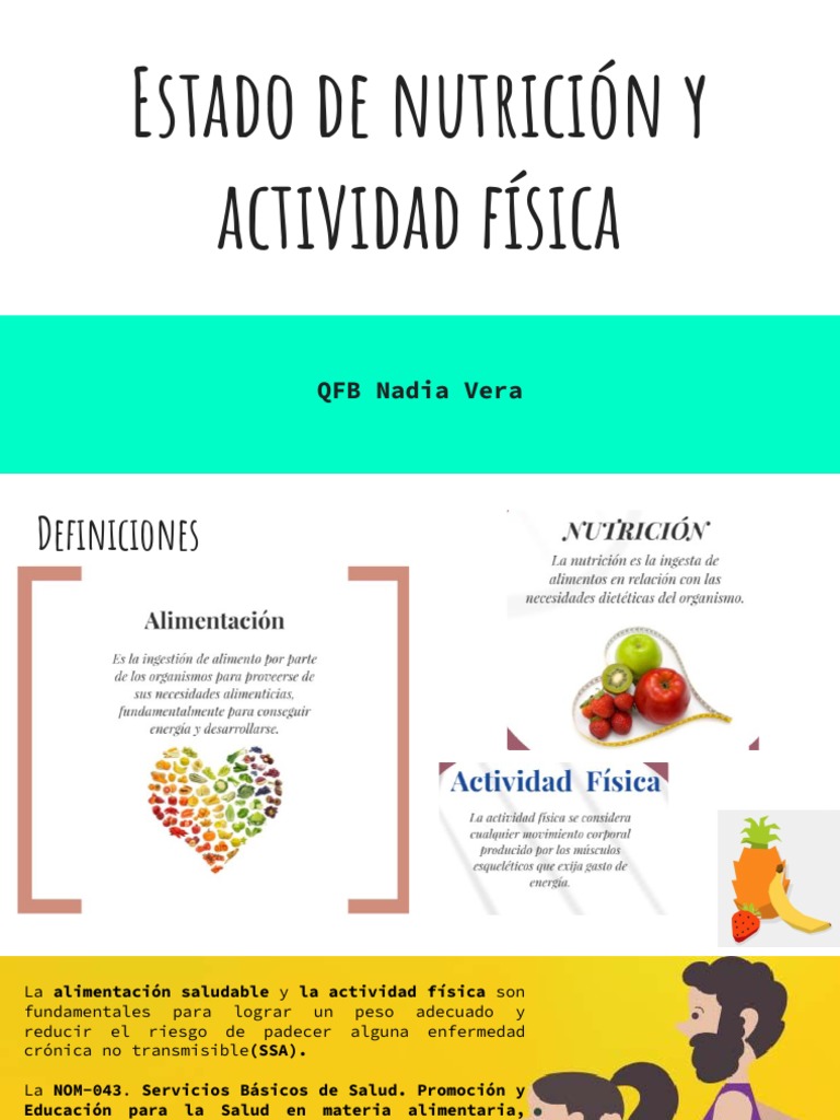 Estado de Nutrición y Actividad Física NVP | PDF