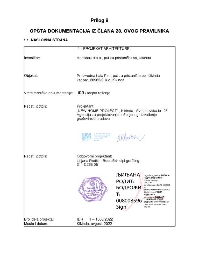 Projekat Arhitekture | PDF