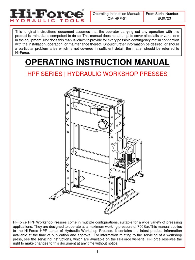 HPF Operating Manual PDF198202092952 | PDF | Pump | Personal Protective Equipment