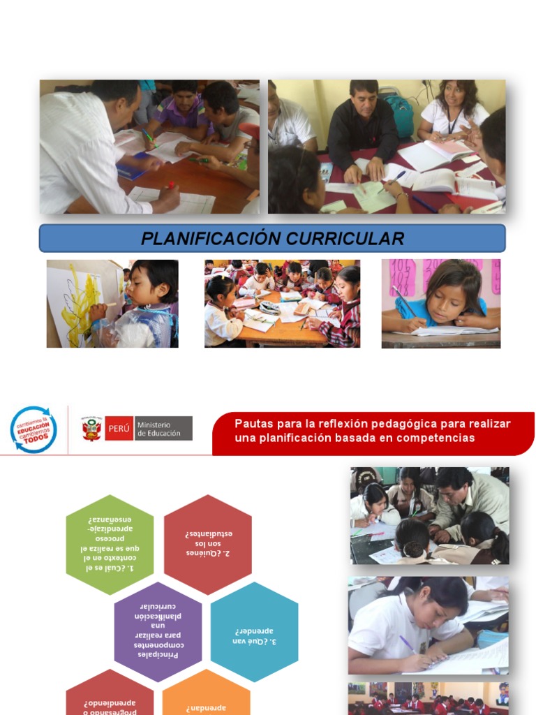 Planificación Curricular por Competencias | PDF | Aprendizaje | Método ...