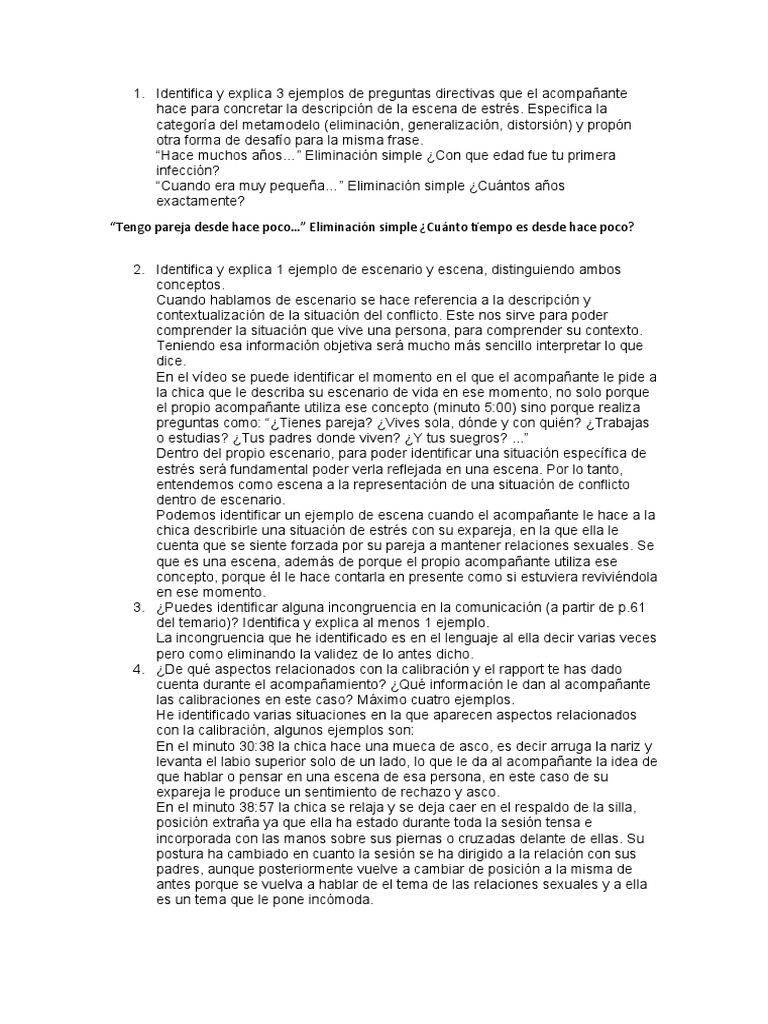 Identifica y Explica 3 Ejemplos de Preguntas Directivas Que El ...