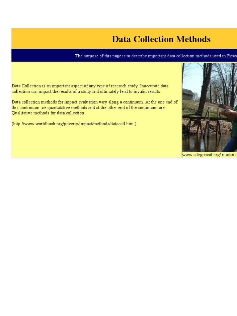 Data Collection Methods | PDF | Survey Methodology | Quantitative Research