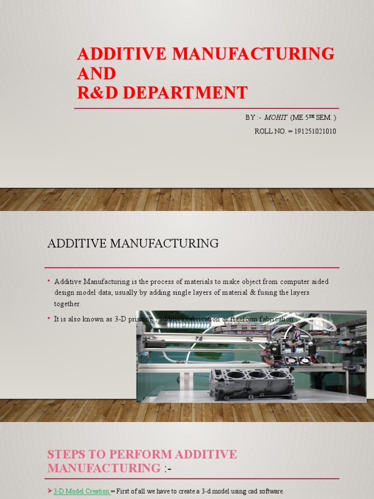 Additive Manufacturing | PDF | 3 D Printing | Materials