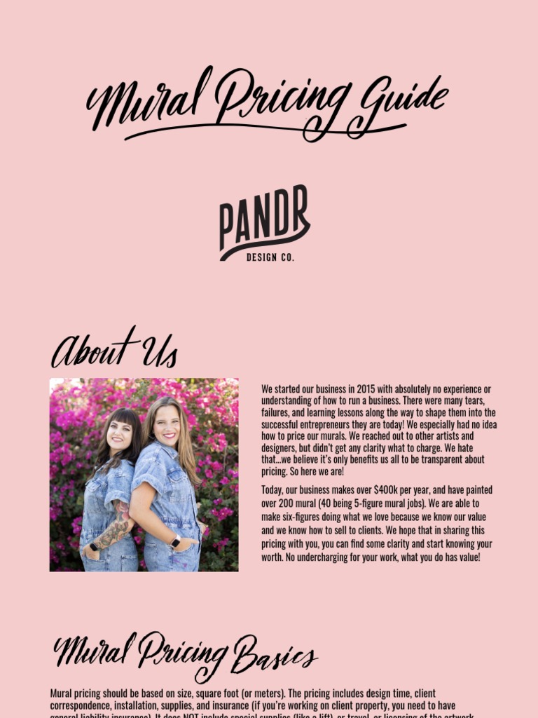 Mural Pricing Guide | Download Free PDF | Pricing | Mural