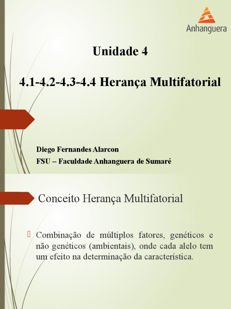 Herança Multifatorial e Doenças Comuns | PDF | Diabetes | Depressão