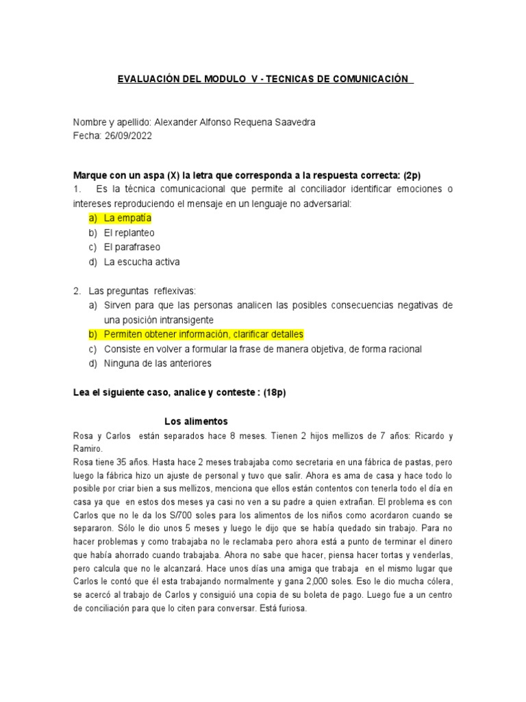 Examen Módulo V Resuelto | PDF
