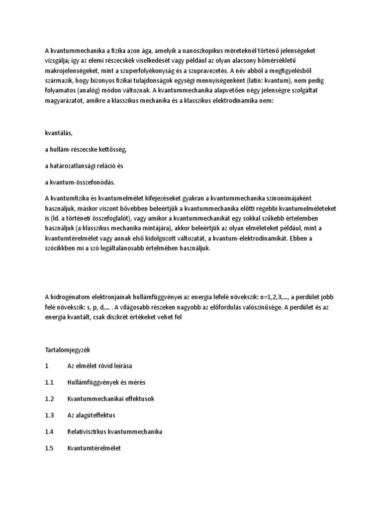 Kvantumfizika 2 | PDF