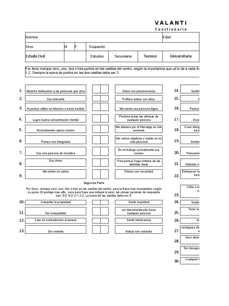 Prueba Valanti 2 | PDF