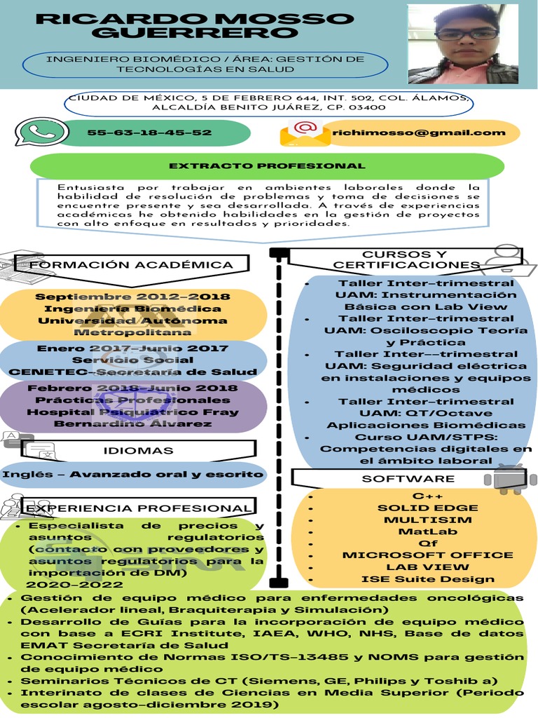 CV - Ricardo Mosso | PDF | Informática