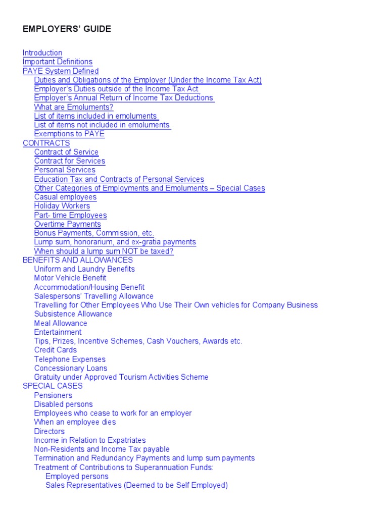 Employers' Guide | PDF | Tax Exemption | Taxes