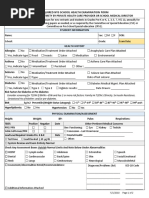 Florida School Entry Health Exam Form | PDF | Tuberculosis | Health Care