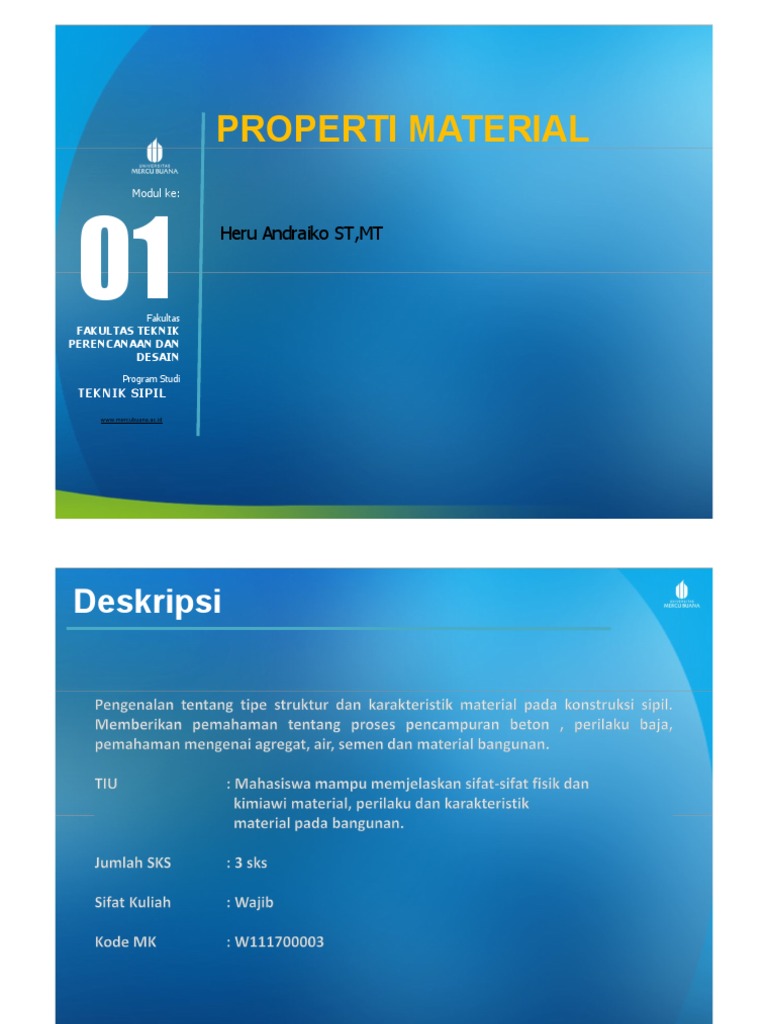 Bahan Bangunan Dan Pengganti Material (TM1) | PDF