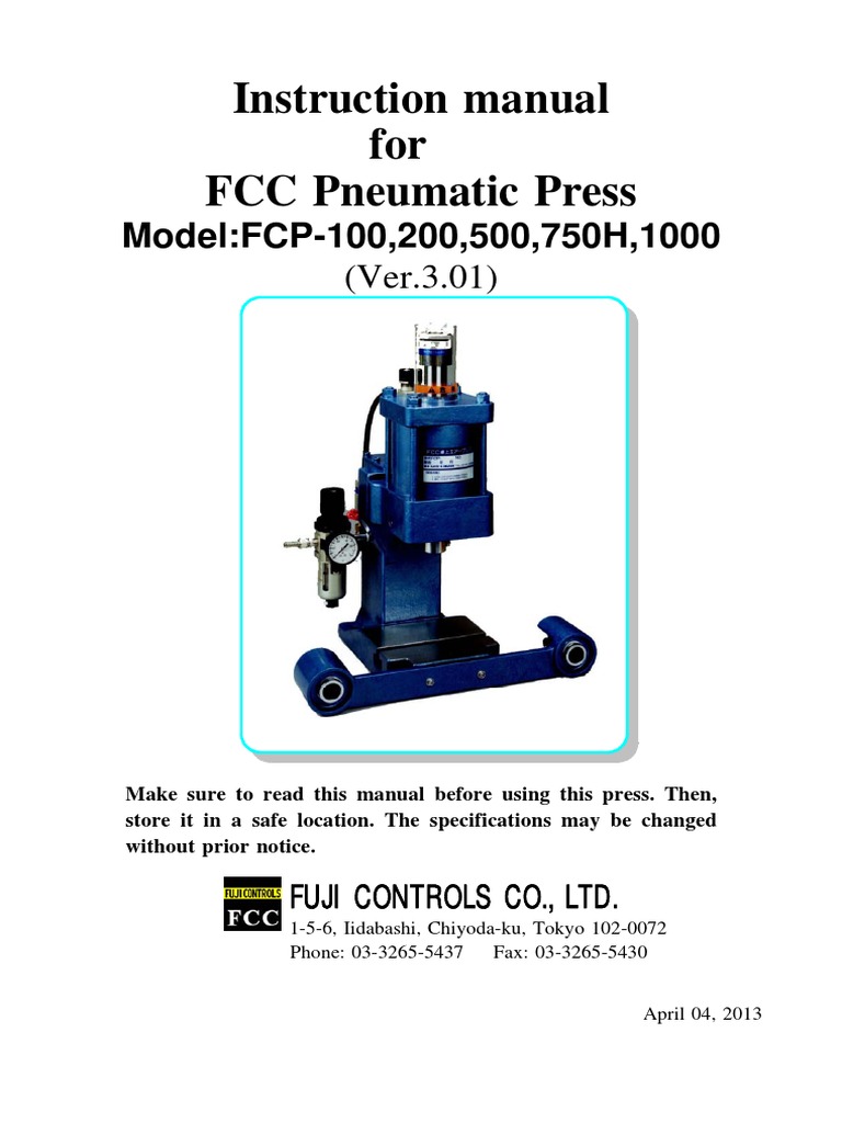 FCP Eng Ver3.01 | PDF | Valve | Tools