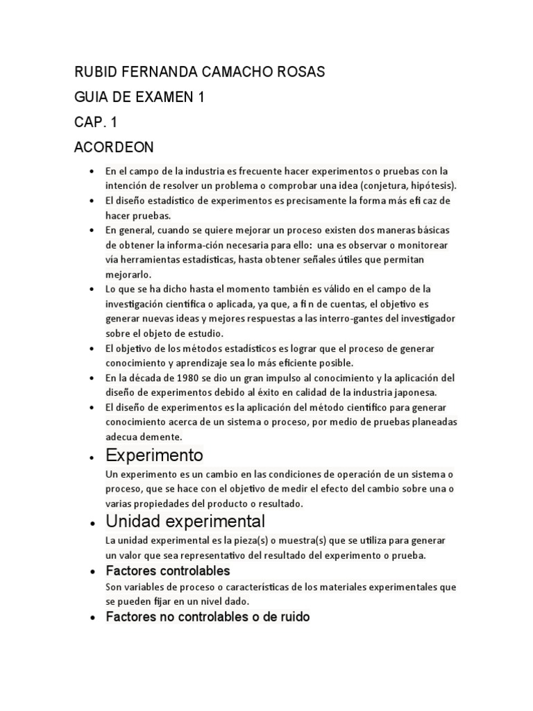 Rubid | PDF | Experimentar | Muestreo (Estadísticas)