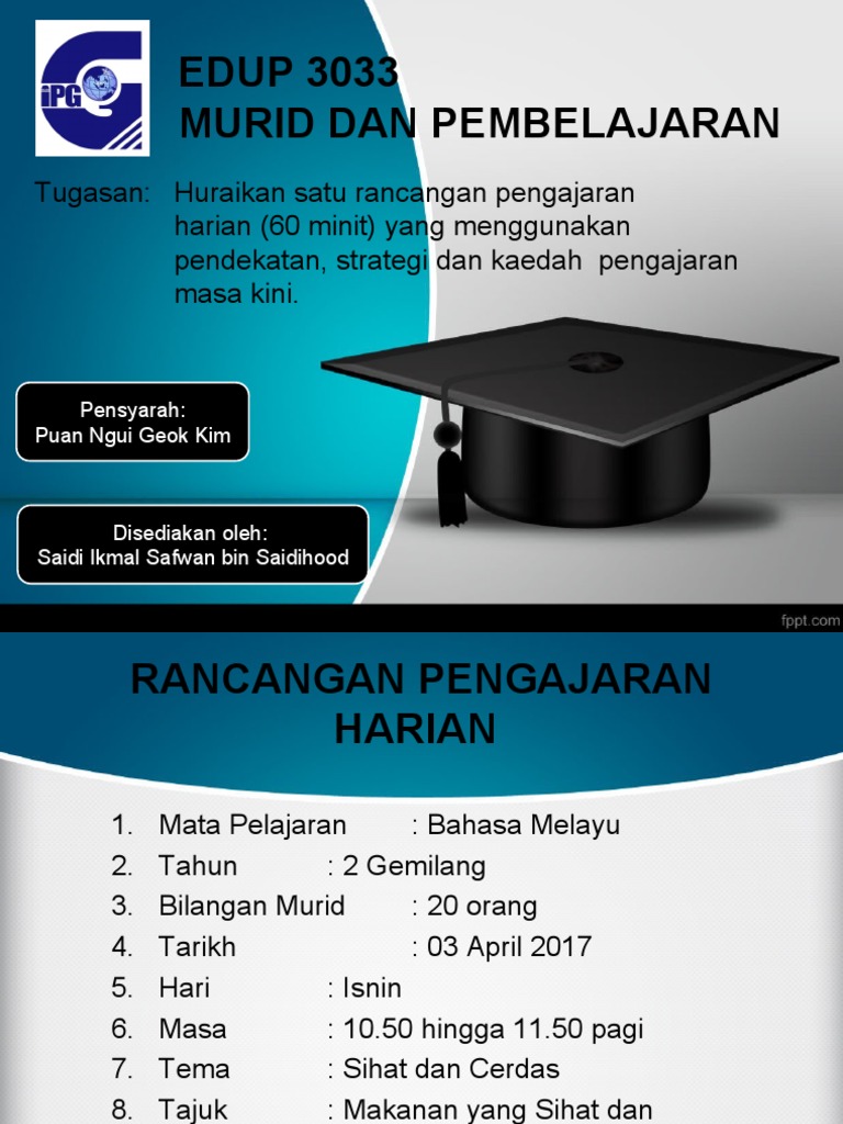RPH Murid Dan Pembelajaran | PDF