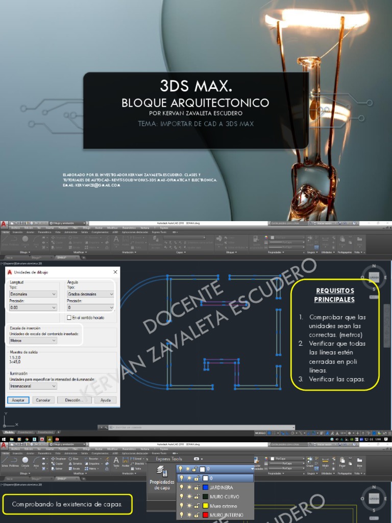 3DS Max Bloque Arquitectonico | PDF