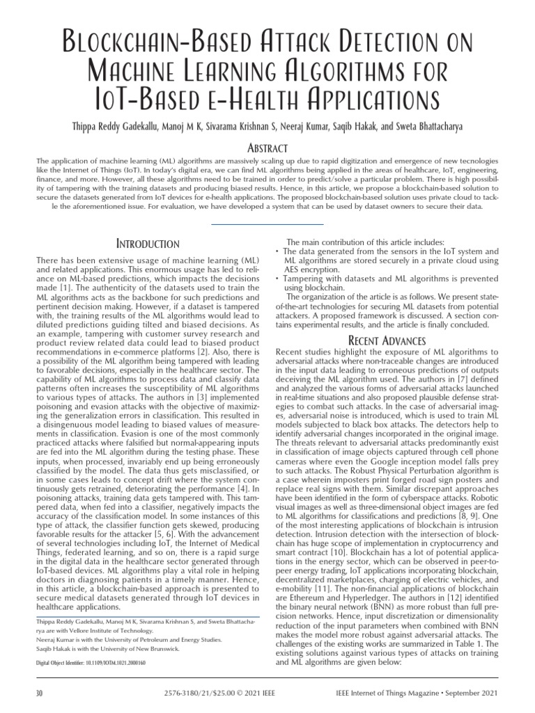 Blockchain-Based Attack Detection On Machine Learning Algoritms For Lo ...