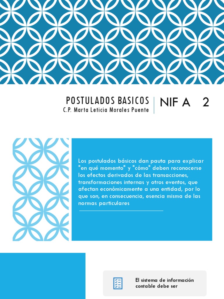 POSTULADOS BASICOS Detallados | PDF | Contabilidad | Economias