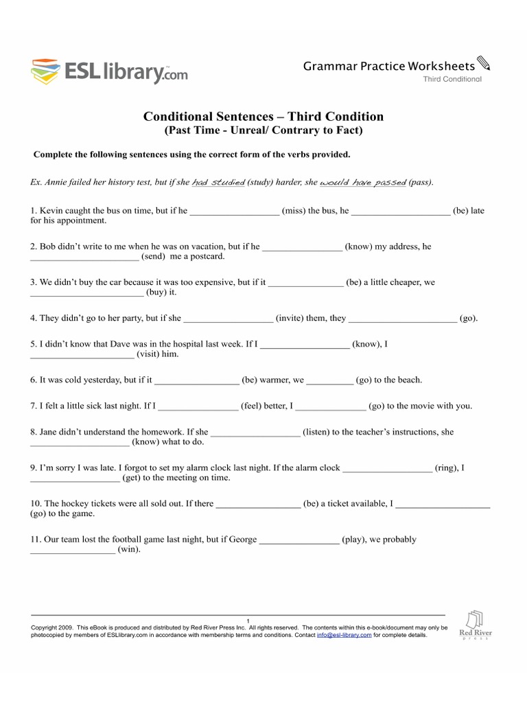 Third and Mixed Conditionals | PDF