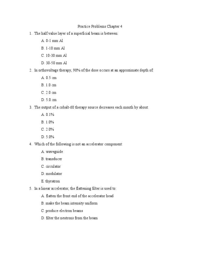 Practice Problems Chapter 4 1 | PDF | Science & Mathematics