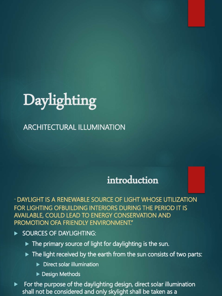 Day Lighting | PDF | Lighting | Window