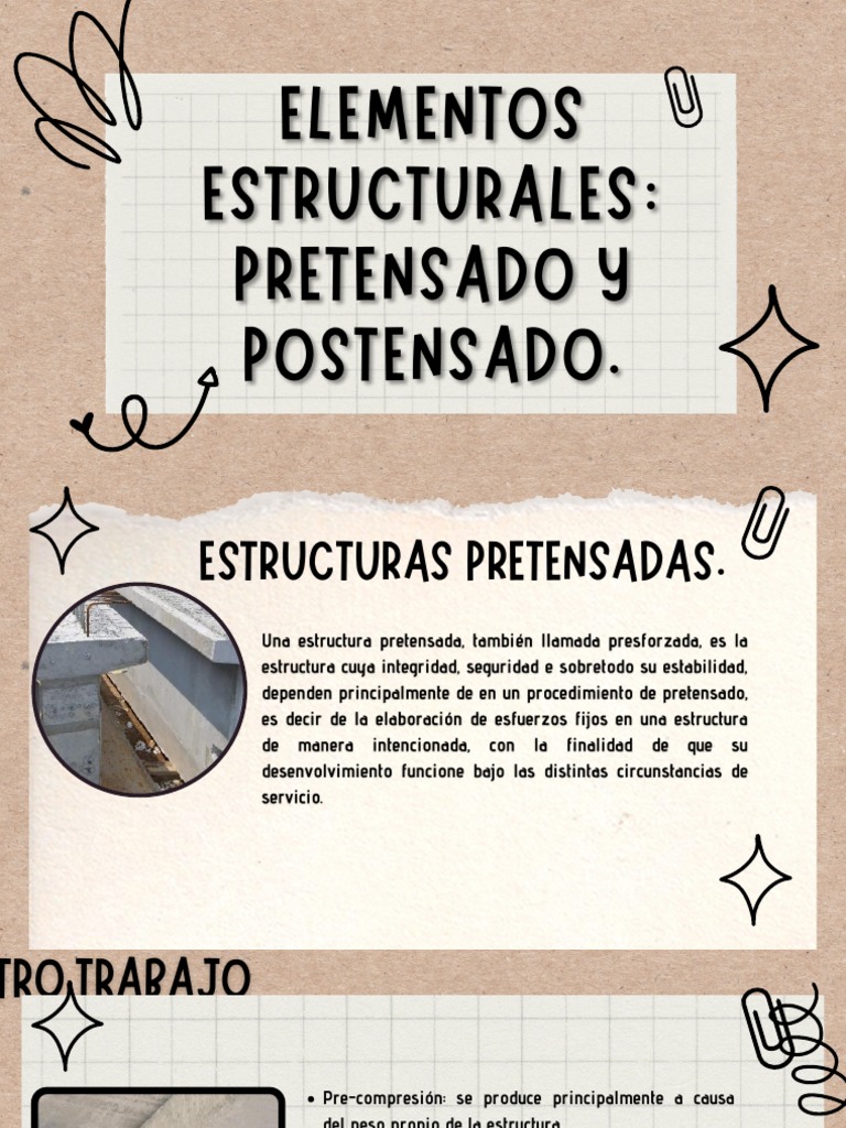 Estructuras Pretensadas: Tipos y Ventajas | PDF