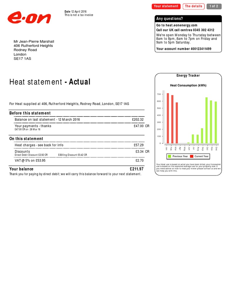 Heat Statement - Actual | PDF | Cheque | Payments