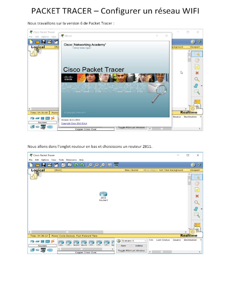 PACKET TRACER Configurer Un Réseau WIFI | PDF