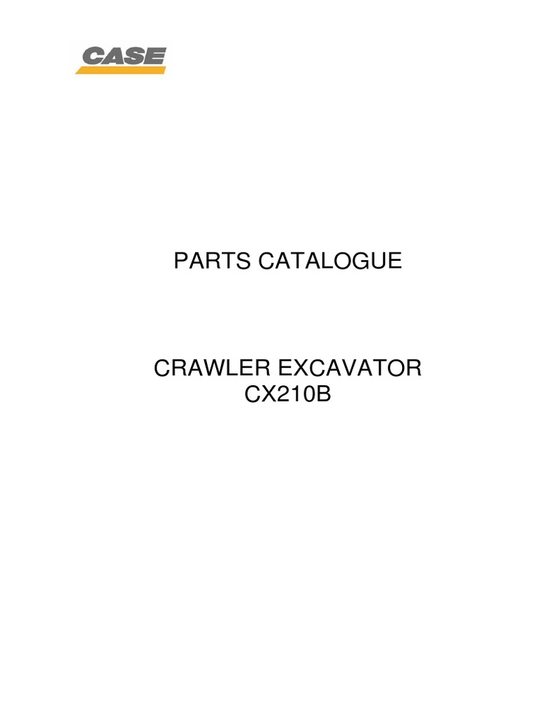 Partes Case cx210b | Download Free PDF | Screw | Manufactured Goods