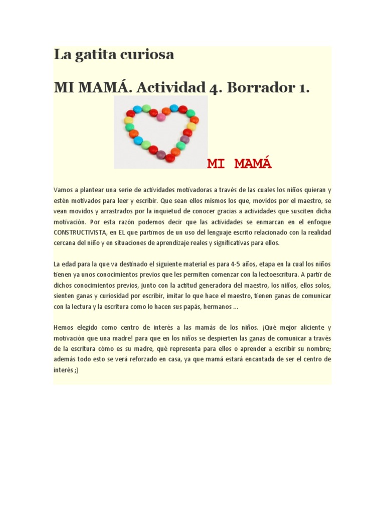 La Gatita Curiosa | PDF | Cognición