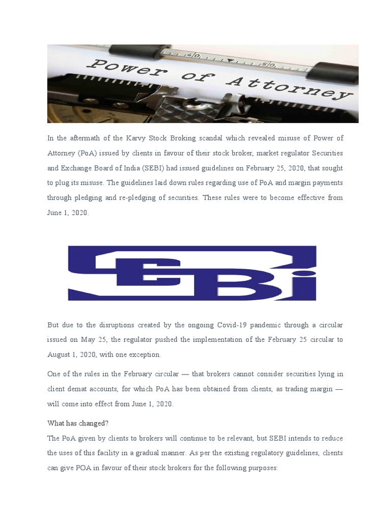In The Aftermath of The Karvy Stock Broking Scandal Which Revealed ...