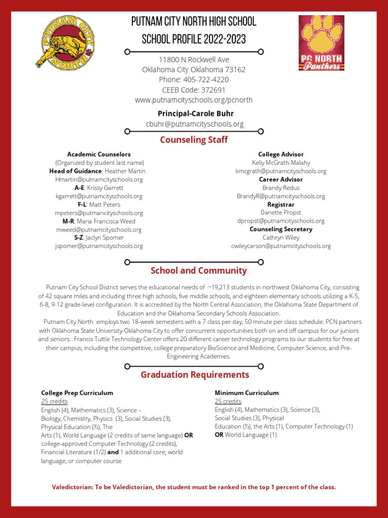 Putnam City North High School Profile | PDF | Advanced Placement | Race ...