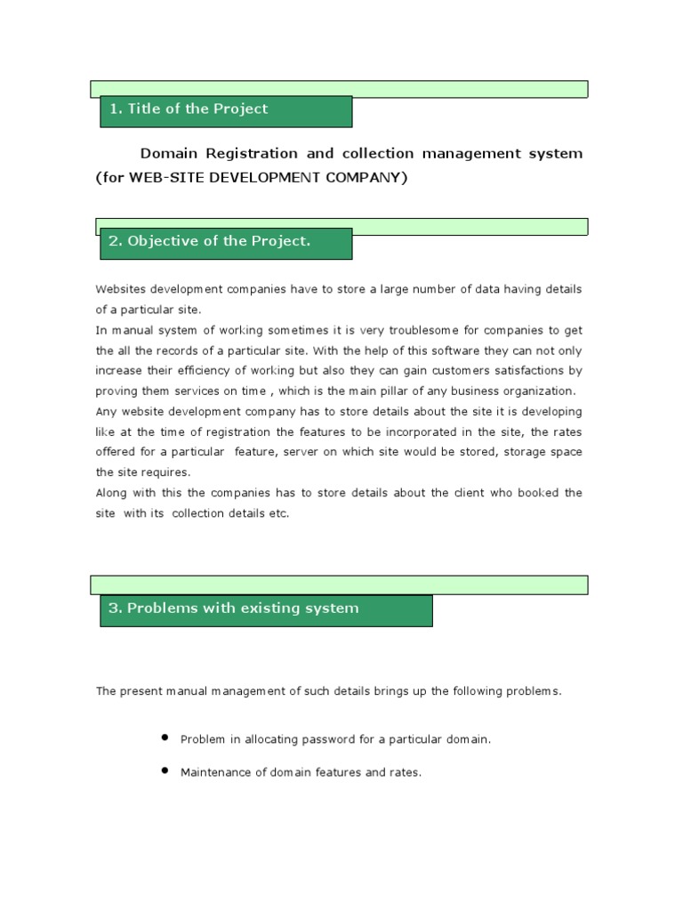 Domain Management System for Web Devs | PDF | Business