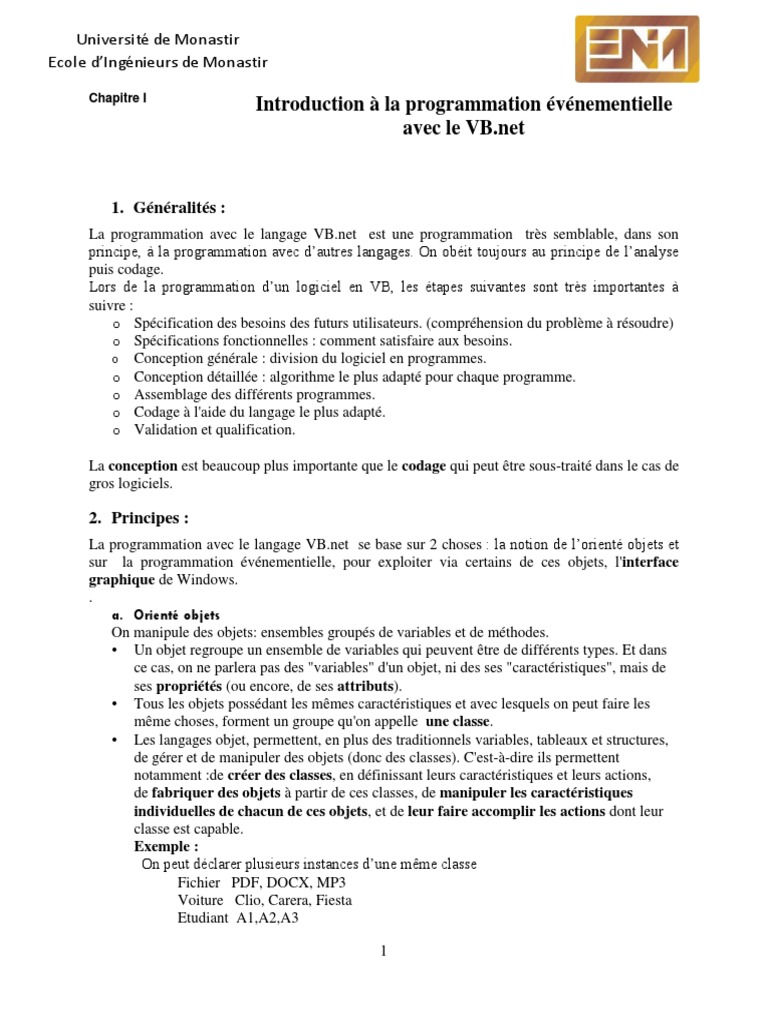 Cours Complet | PDF | Langage de programmation | Programmation informatique