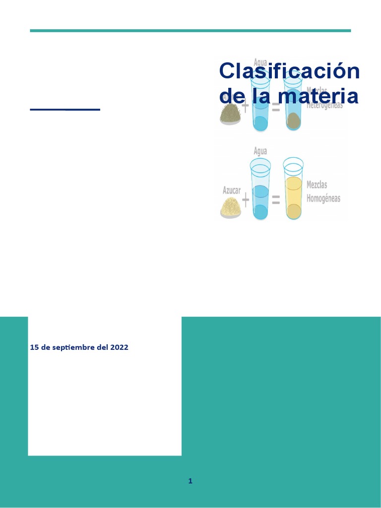 Clasificación de La Materia | PDF | Mezcla | Importar