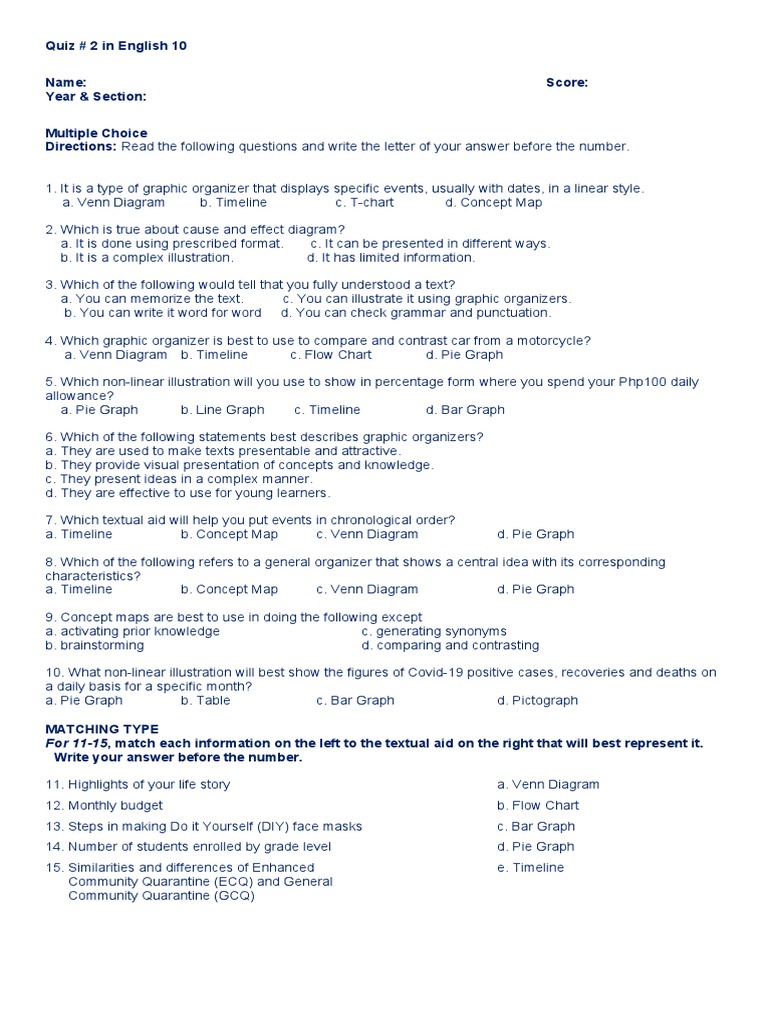 Quiz #2 | PDF | Graphics | Pie Chart