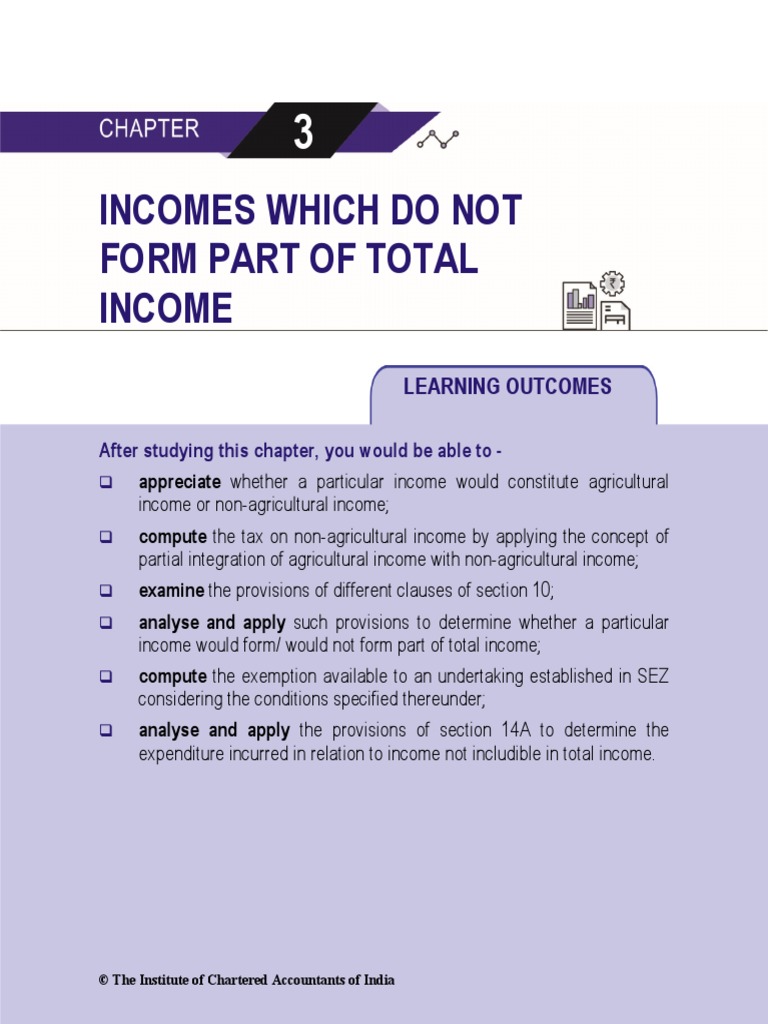 Incomes Which Do Not Form Part of Total Income: After Studying This Chapter, You Would Be Able ...