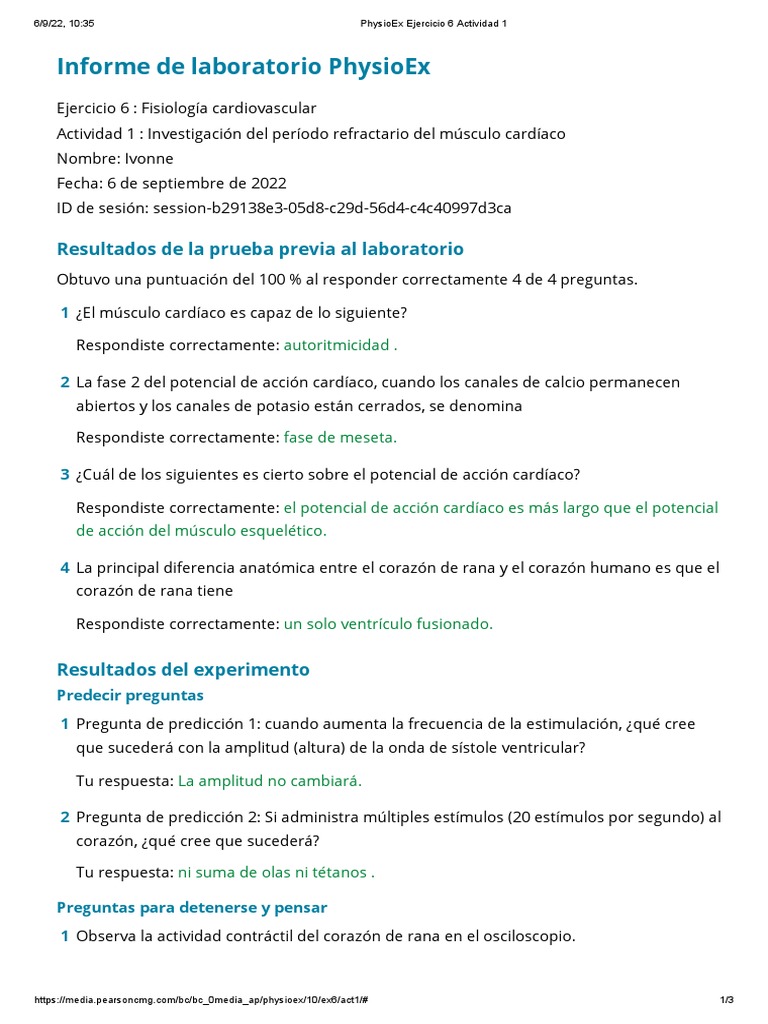 Período Refractario del Músculo Cardíaco | PDF | Corazón | Potencial de ...